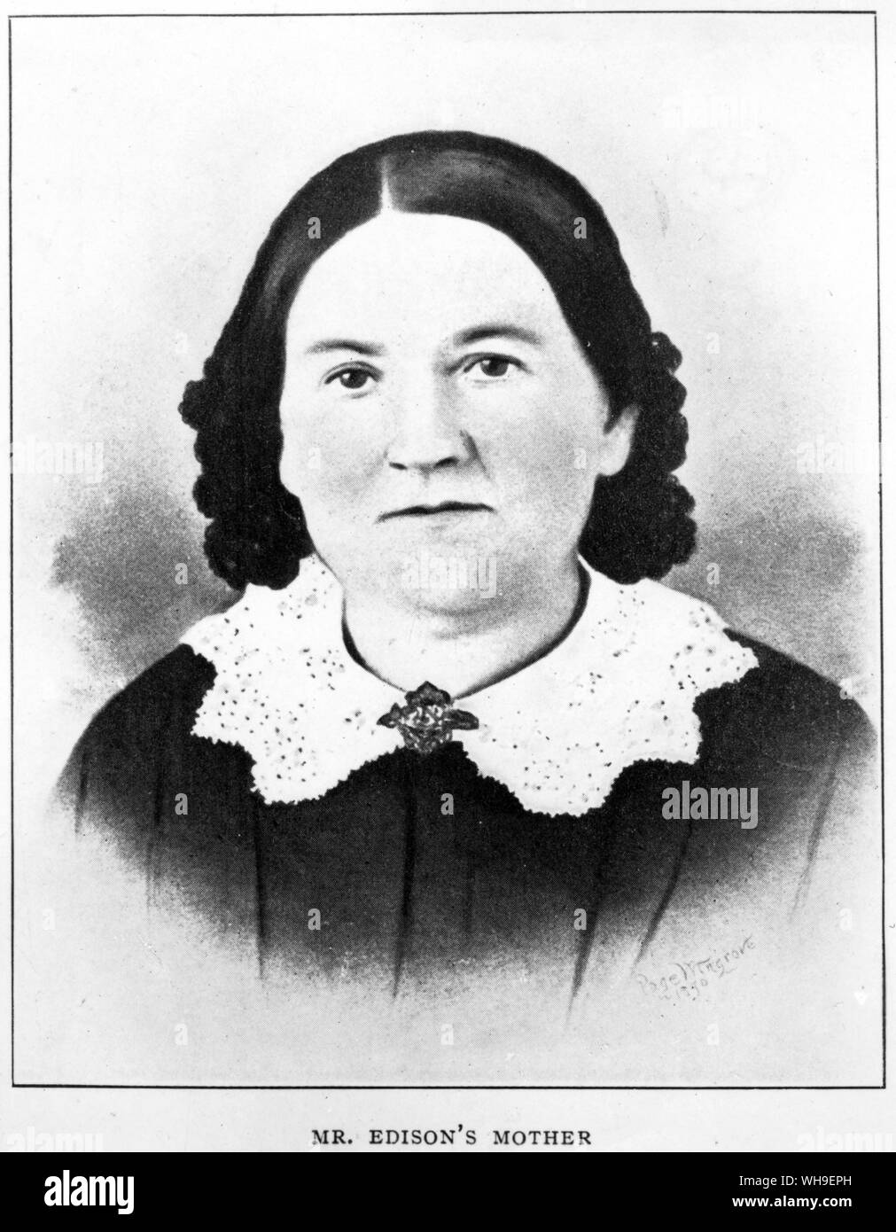 Nancy Elliott Edison, femme de Samuel Edison, et mère d'entre nous de ...