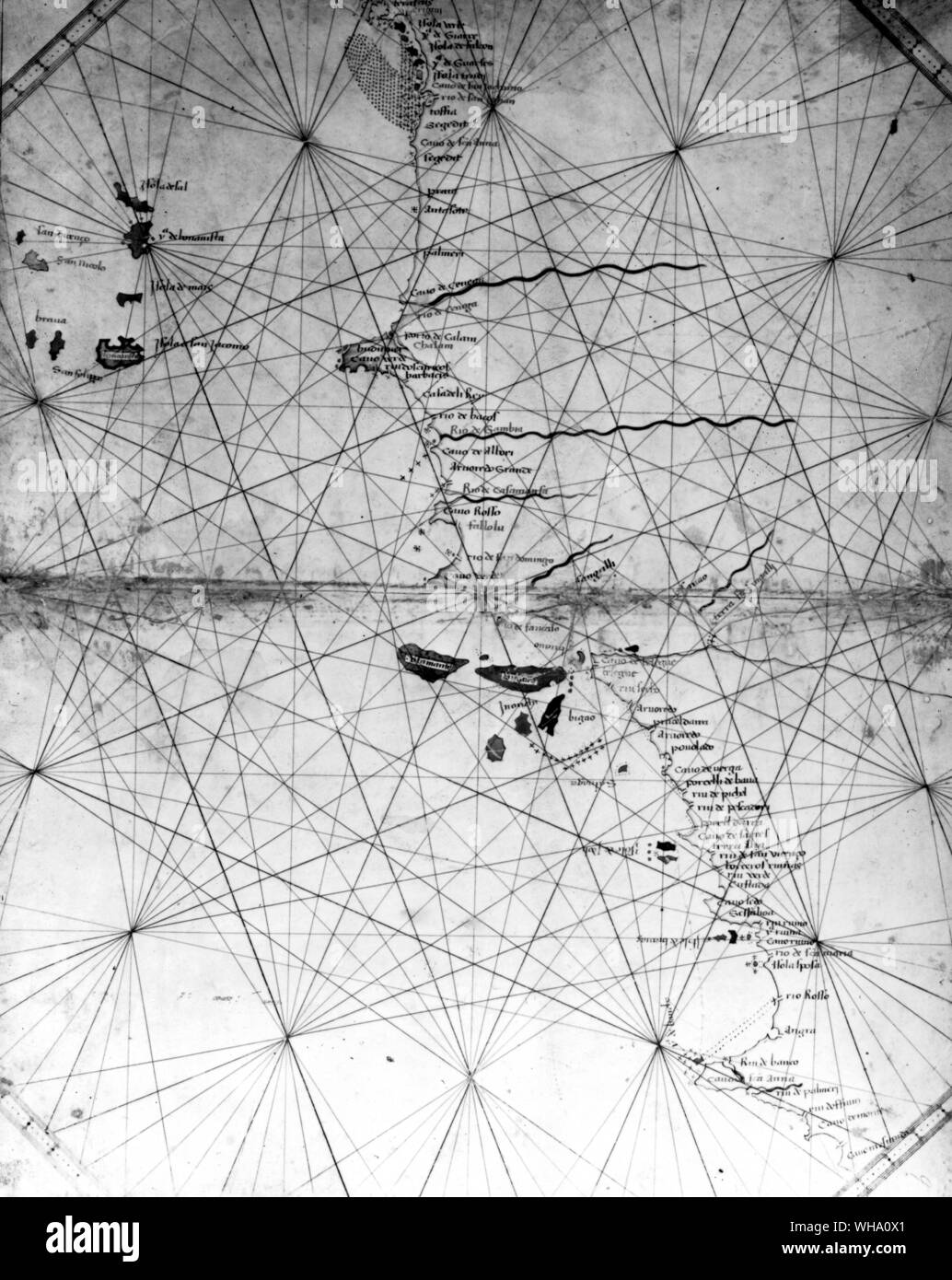 Carte portugaise 1468 Banque de photographies et d’images à haute ...