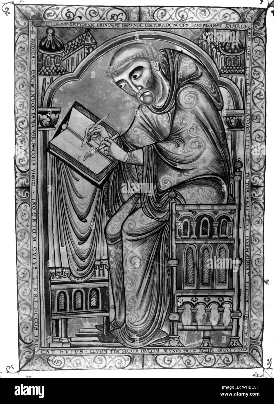 Le scribe eadwine Banque de photographies et d’images à haute ...