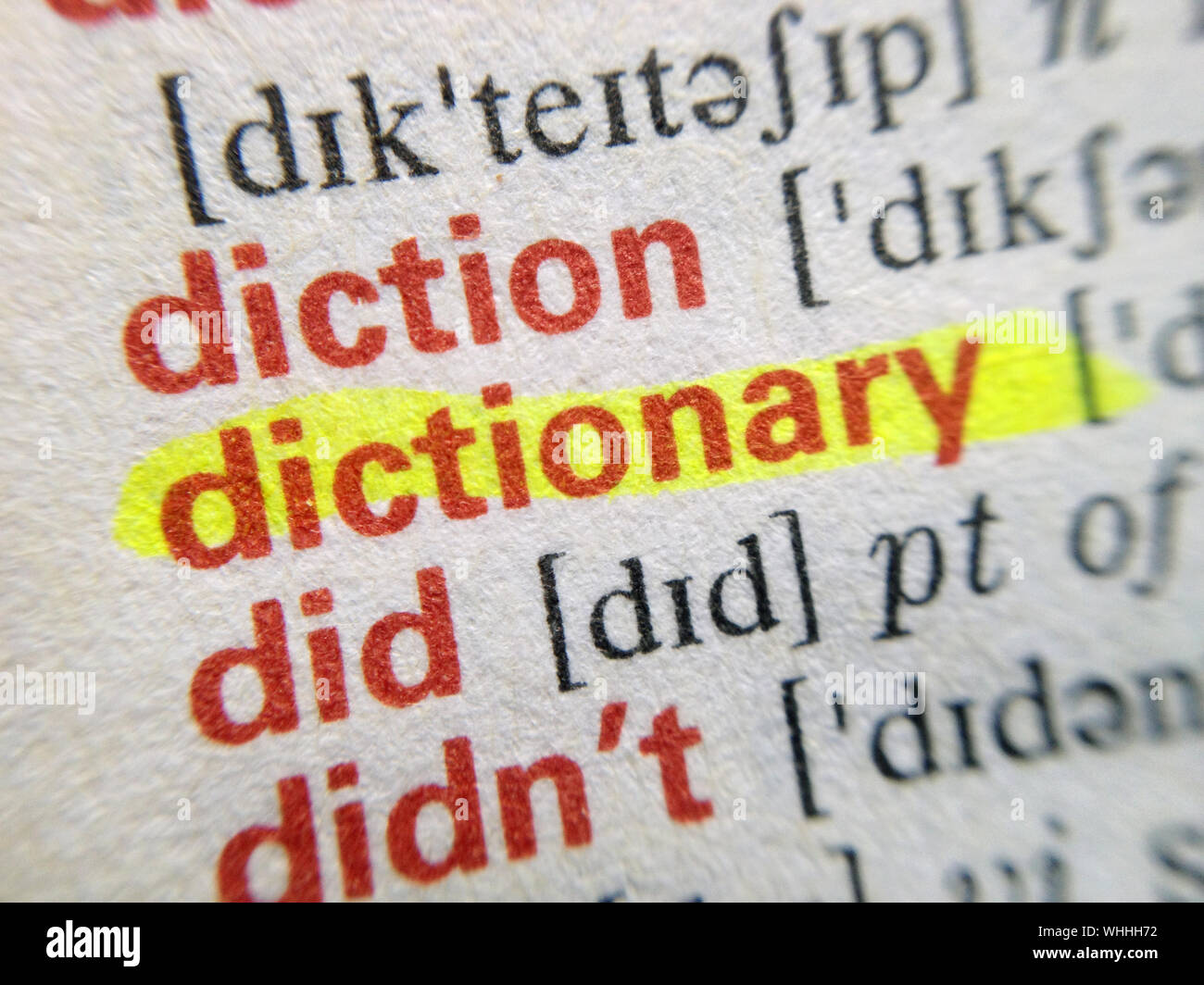 Le mot le dans le dictionnaire Banque de photographies et d’images à ...