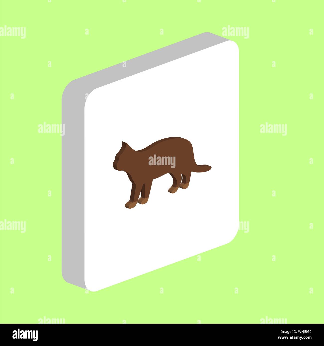 Chat, chaton vecteur simple icône. Modèle de conception de symbole d ...