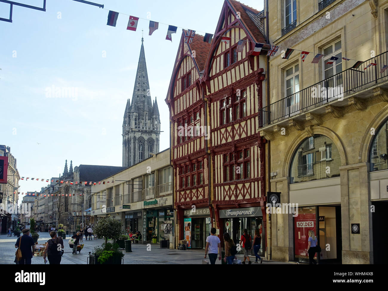 Caen, Caen, Stadtzentrum - Centre Historique Photo Stock - Alamy