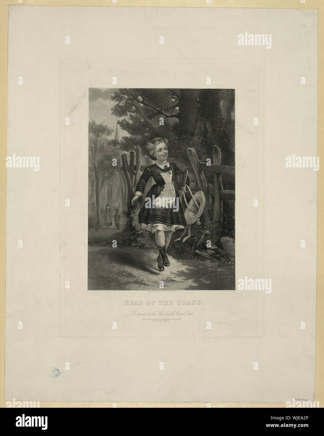 Tête de la classe dédiée à l'école de l'United States / / dessiné et ...