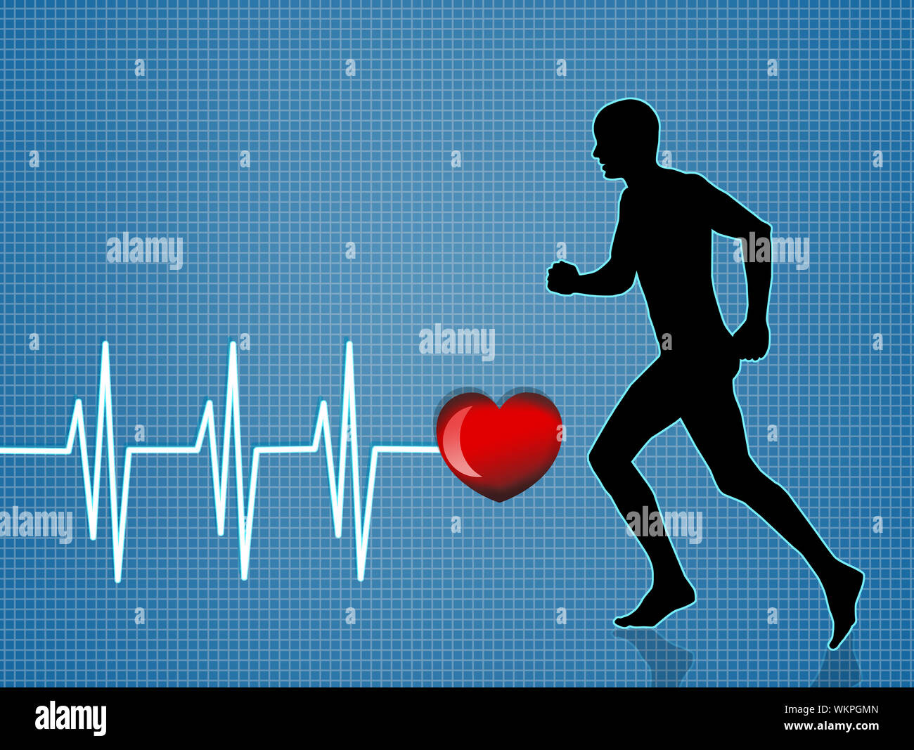 Cardiogramme cardiaque Banque de photographies et d’images à haute ...