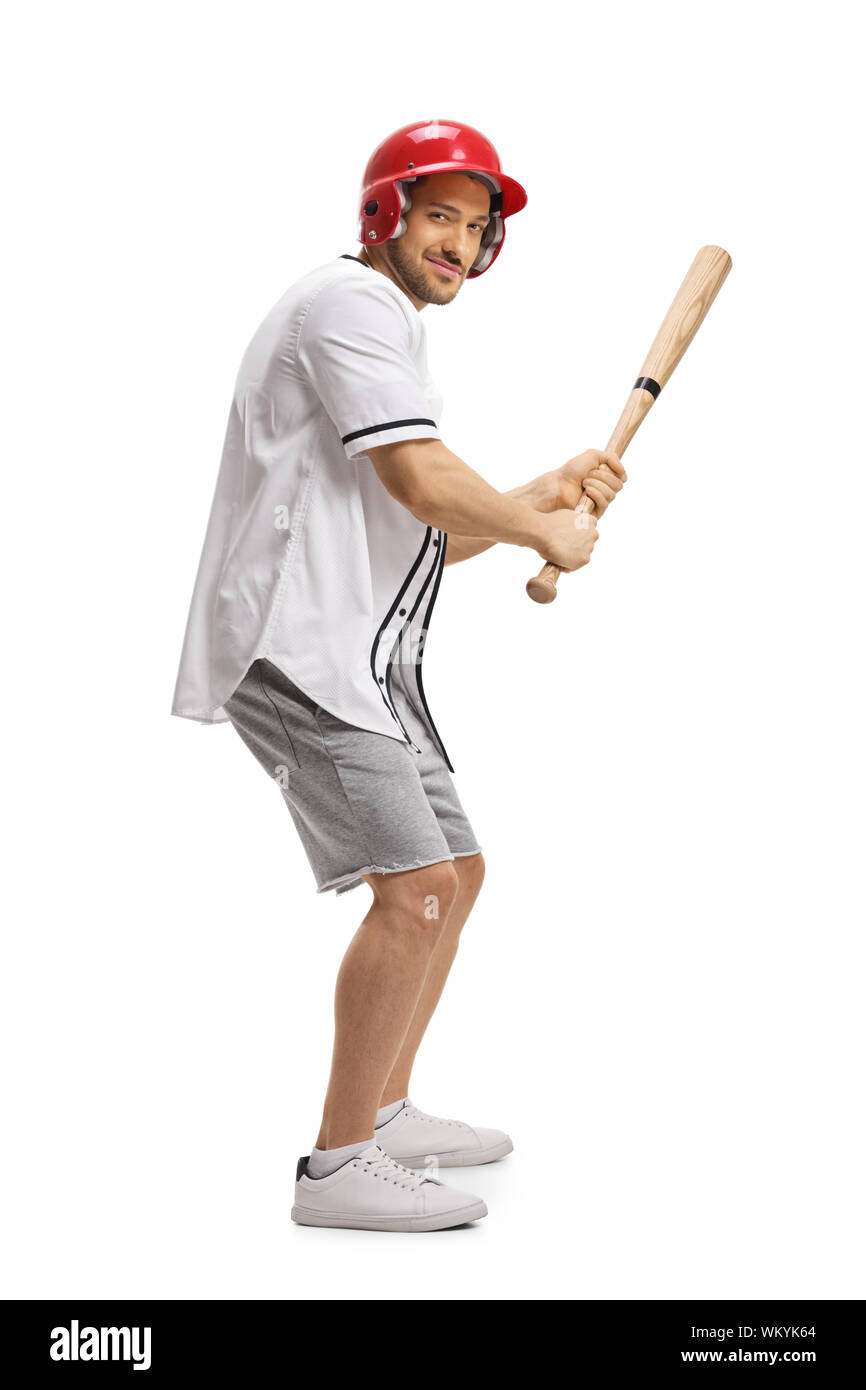 Homme tenant une batte de baseball Banque de photographies et d’images ...