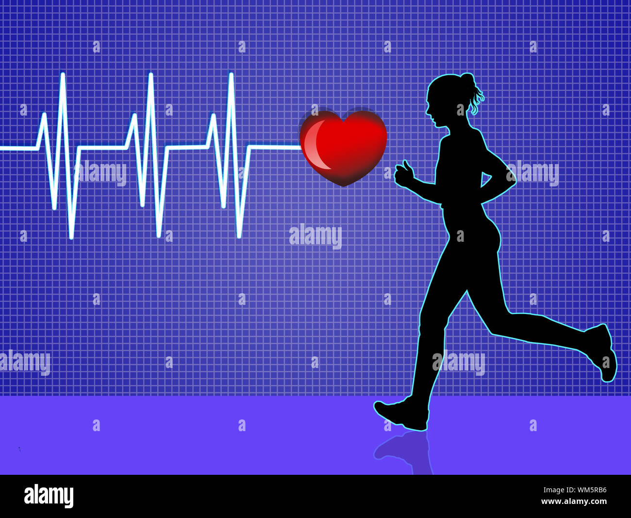 Cardiogramme cardiaque Banque de photographies et d’images à haute ...