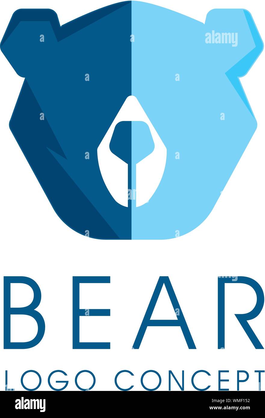 Logo ours - vector illustration, emblème design sur fond blanc Image ...