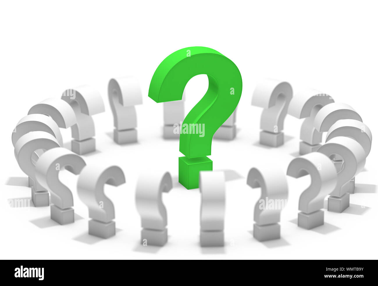 Question mark shape Banque d'images détourées - Alamy