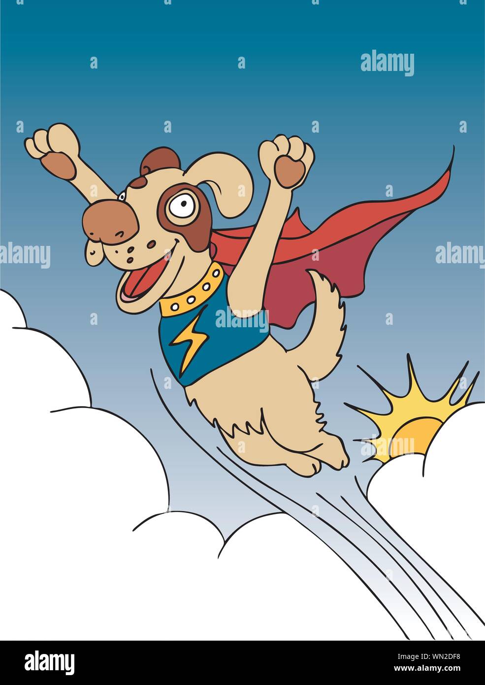 Super chien Banque d'images vectorielles - Alamy