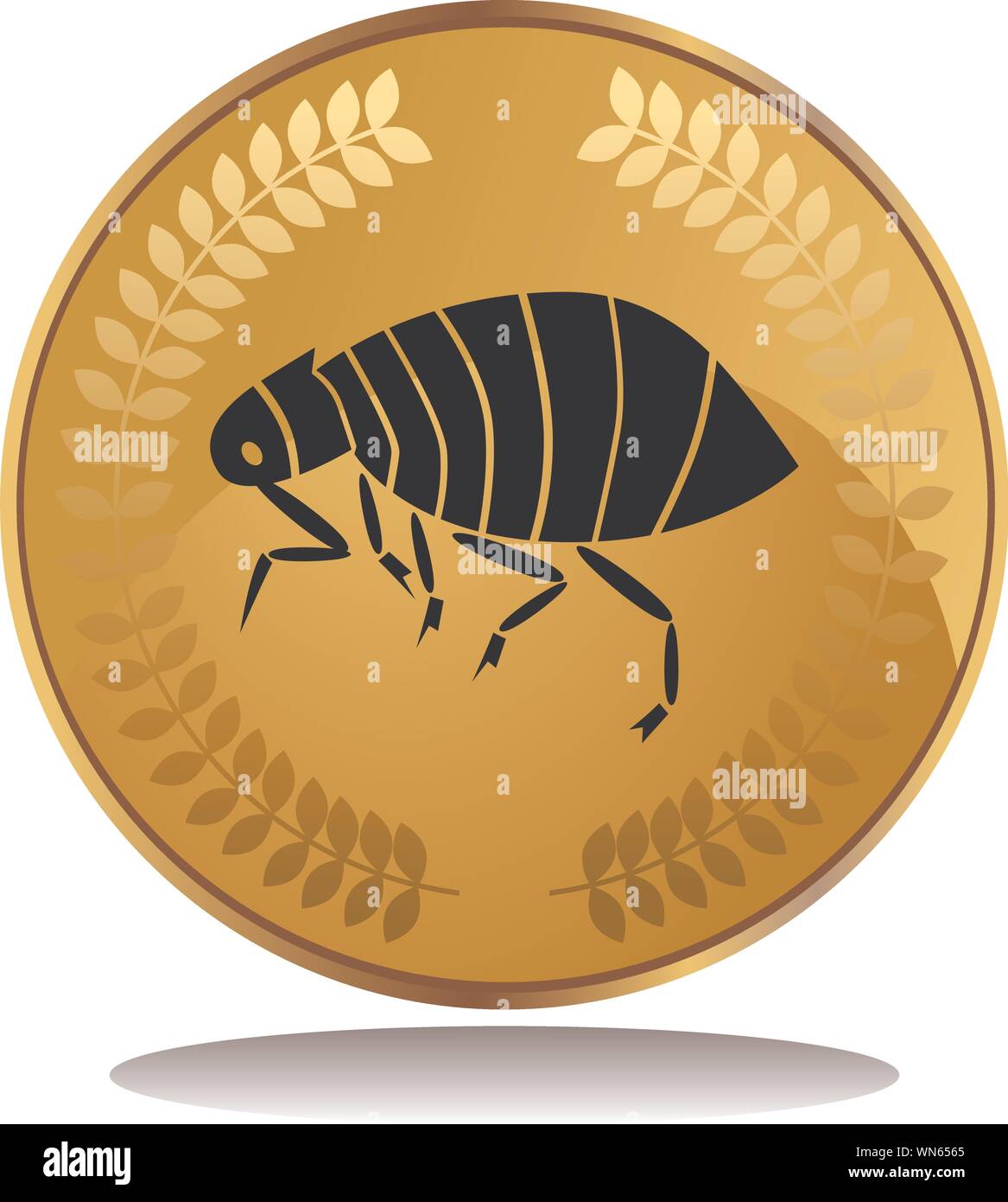 Piqûre de puce Banque d'images vectorielles - Alamy