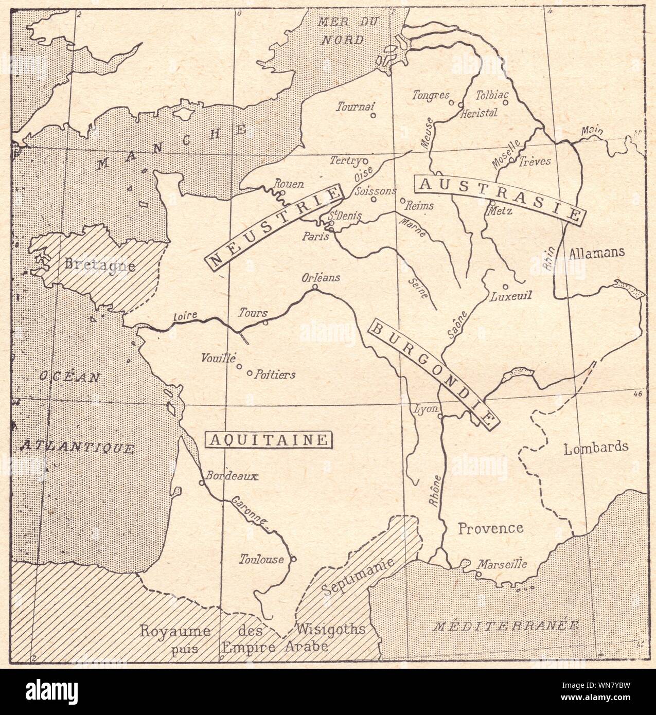 Carte de la gaule Banque de photographies et d’images à haute ...