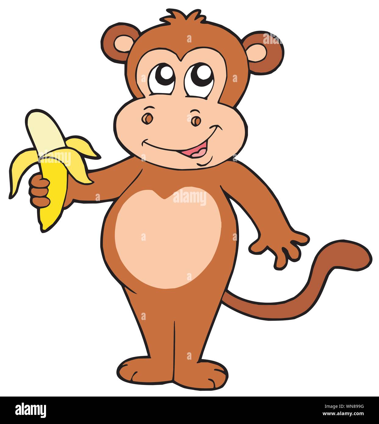 Tenant des bananes Banque d'images vectorielles - Alamy