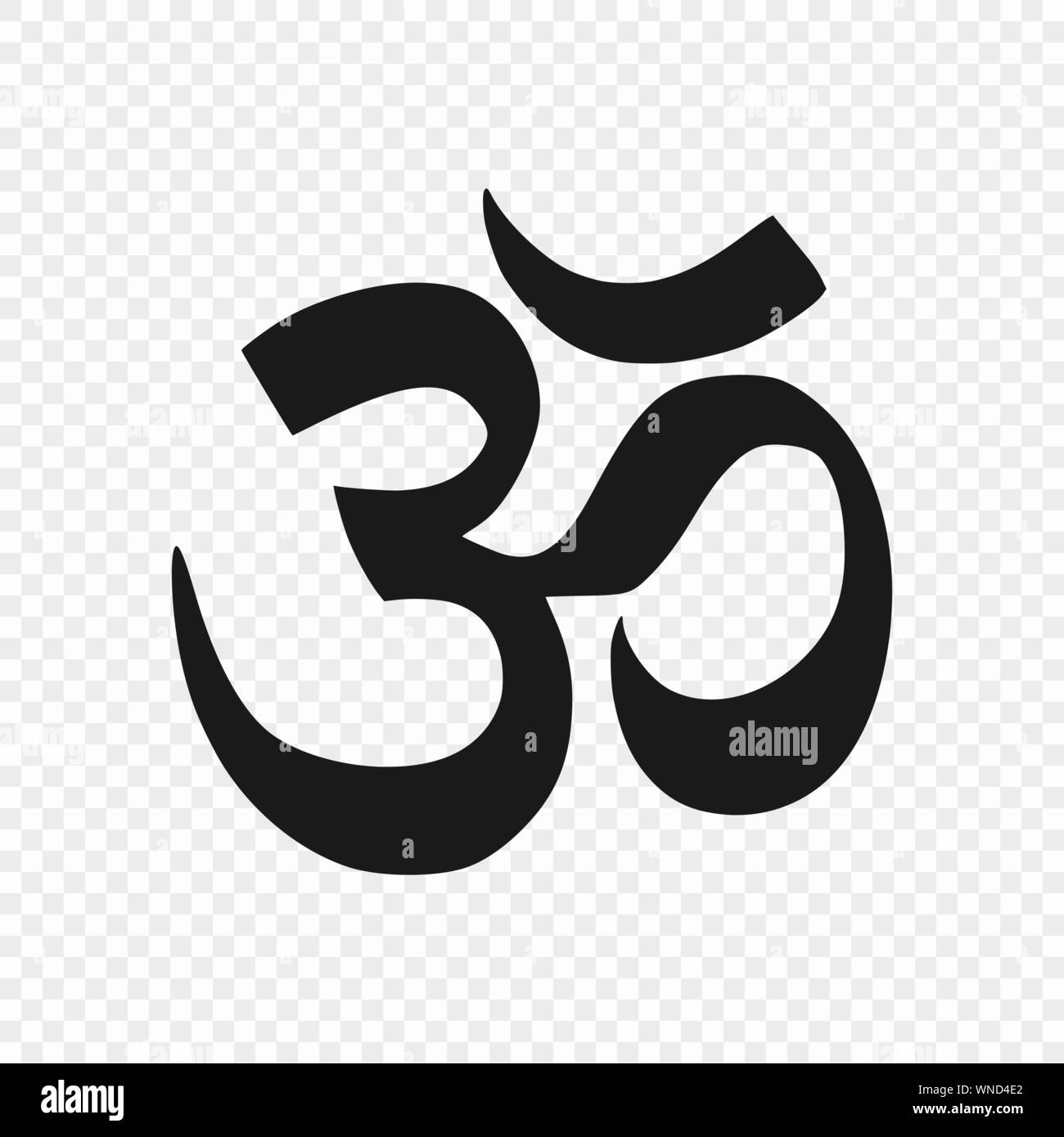 Om Aum sign - symbole de l'hindouisme. Vector illustration Image ...