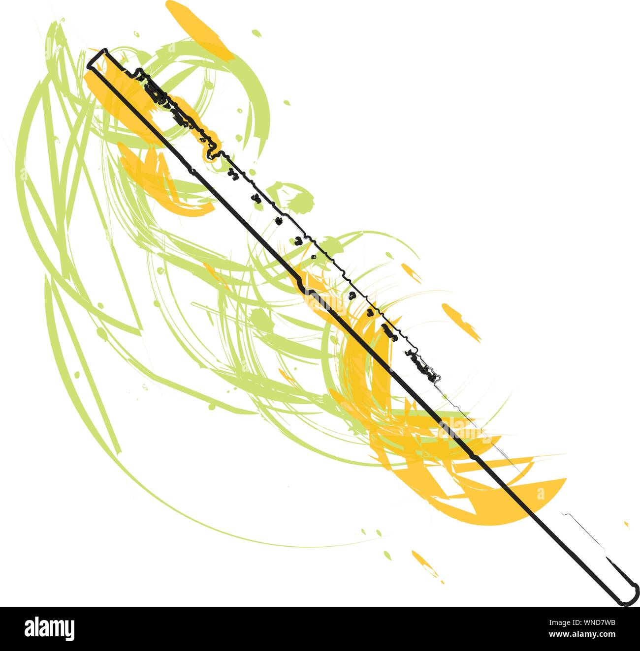 Transverse flute Banque d'images vectorielles - Alamy