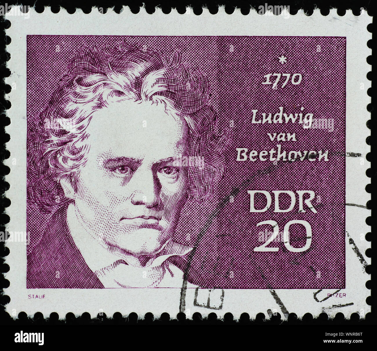 Ludwig van beethoven postage stamp Banque de photographies et d’images ...