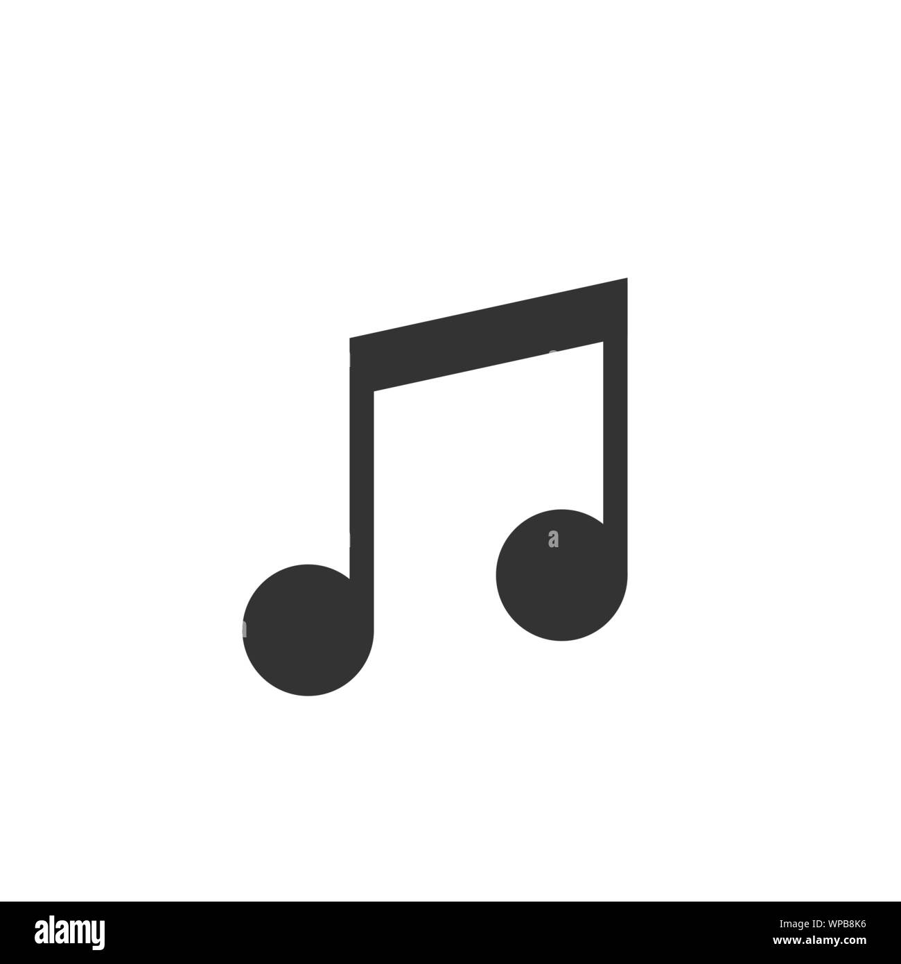 L'icône de note de musique. Le son et la mélodie signe, Vector ...