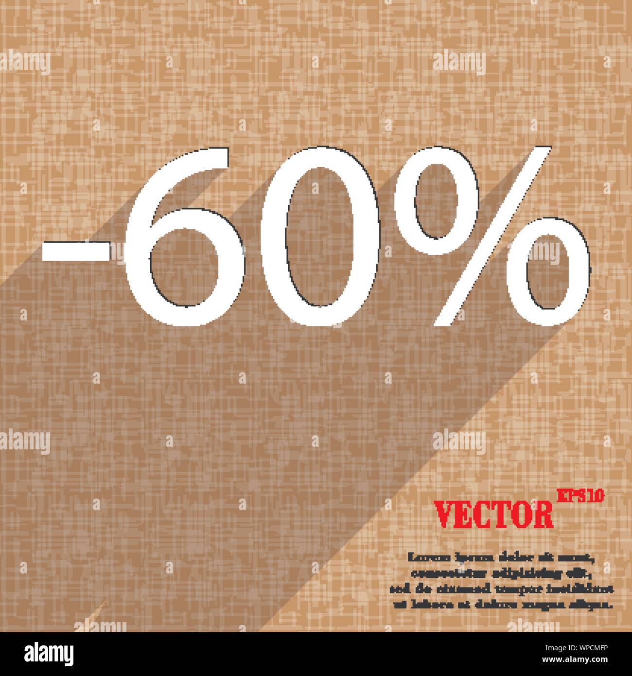 60 % de rabais symbole icône moderne télévision web design avec ombre ...