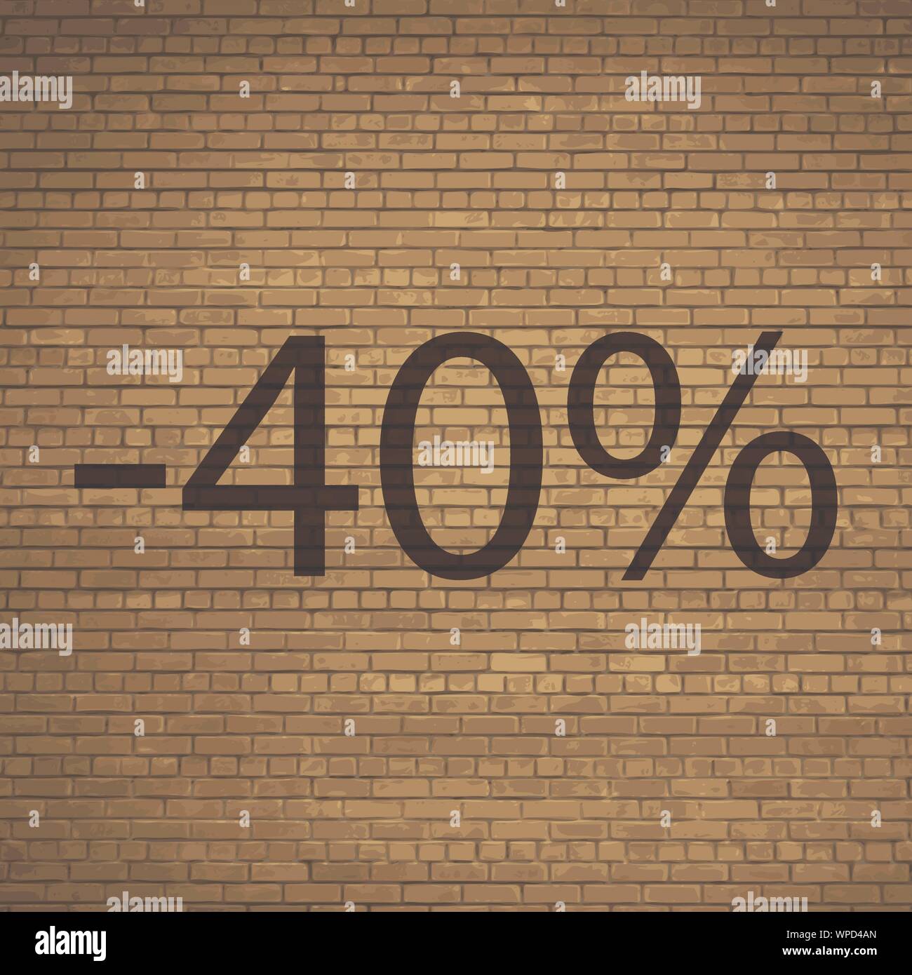 40 % de rabais symbole icône moderne télévision web design avec ombre ...