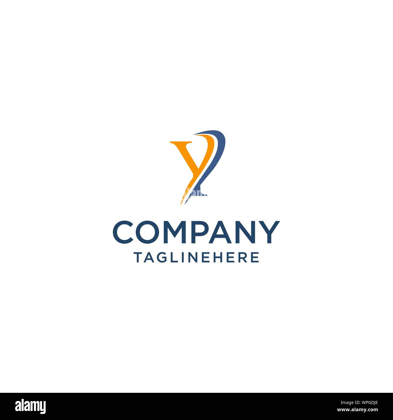 Lettre Y conception de corporation de logo Swoosh de luxe modèle ...