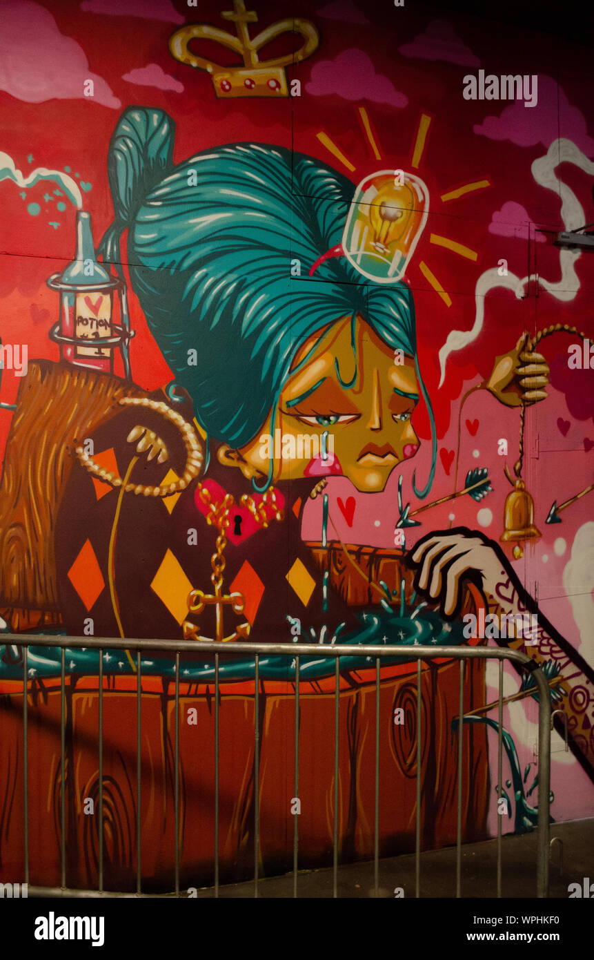 London graffiti queen elizabeth Banque de photographies et d’images à ...