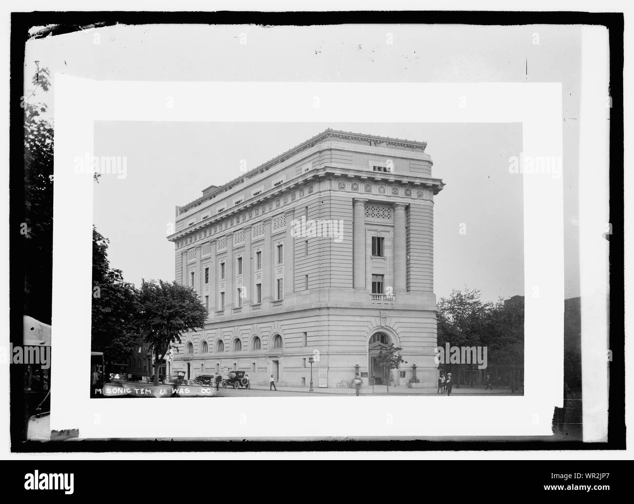 Temple maconnique Banque d'images noir et blanc - Alamy