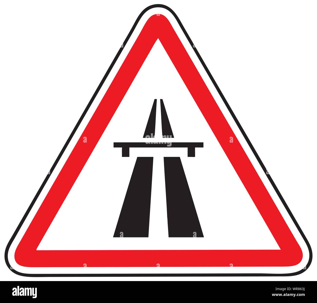 Motorway speed sign Banque d'images vectorielles - Alamy