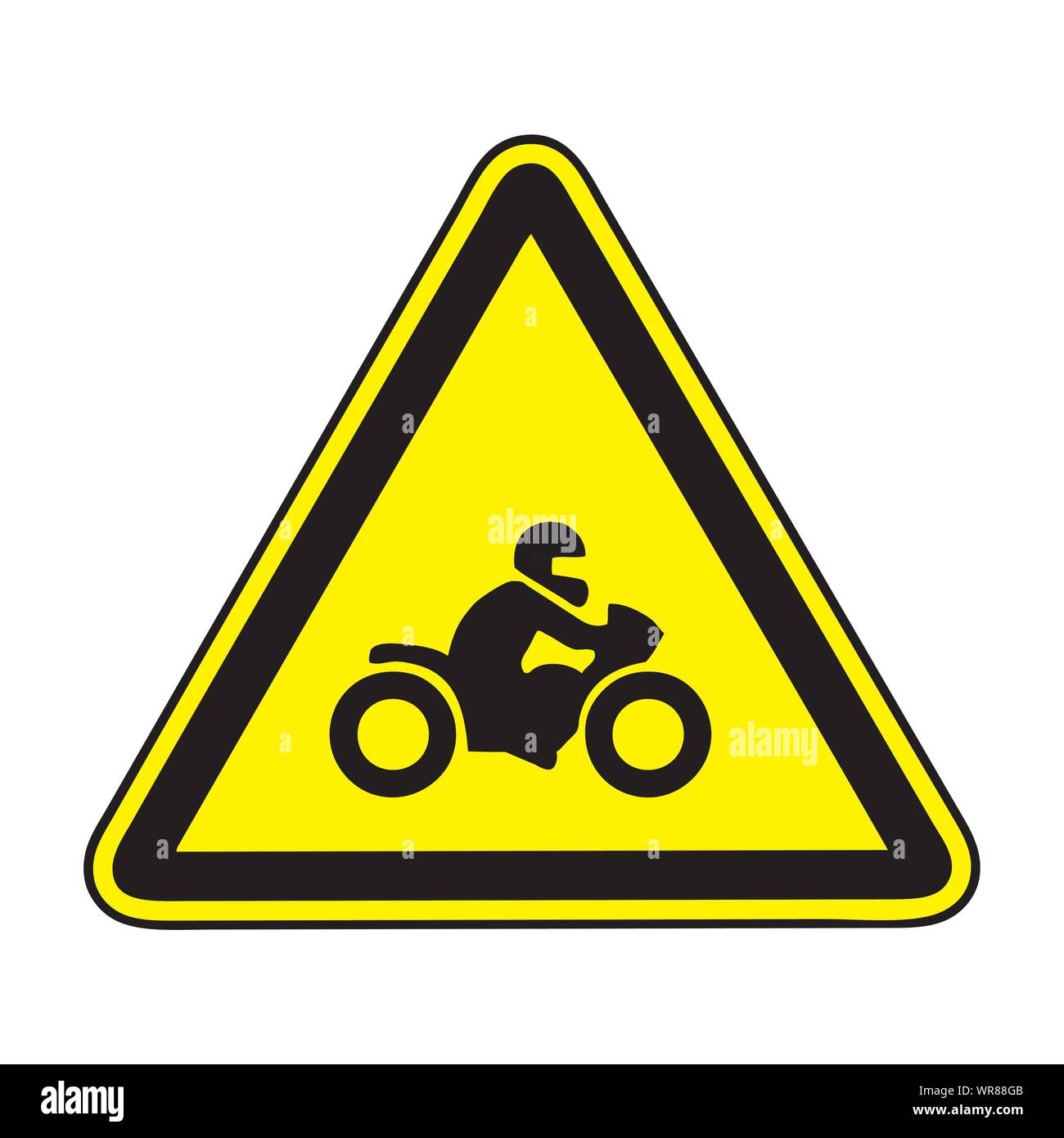 Moto interdite Banque d'images vectorielles - Alamy