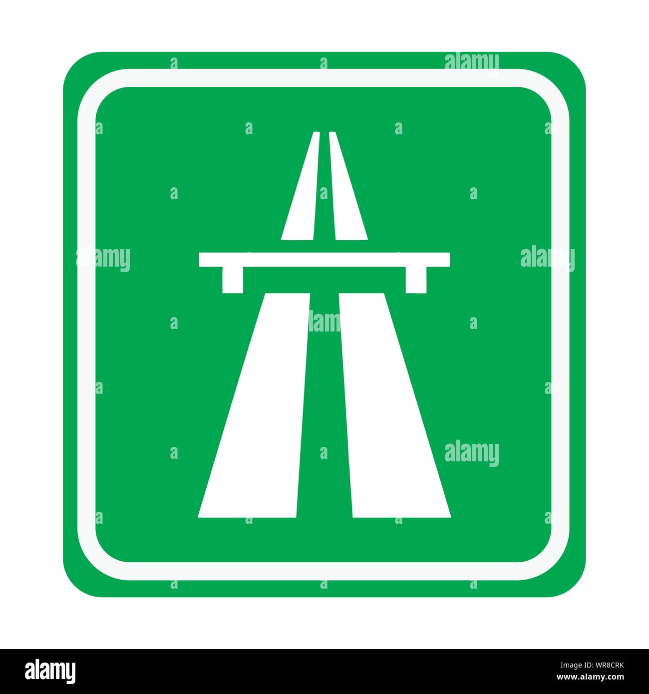 Motorway speed sign Banque d'images vectorielles - Alamy