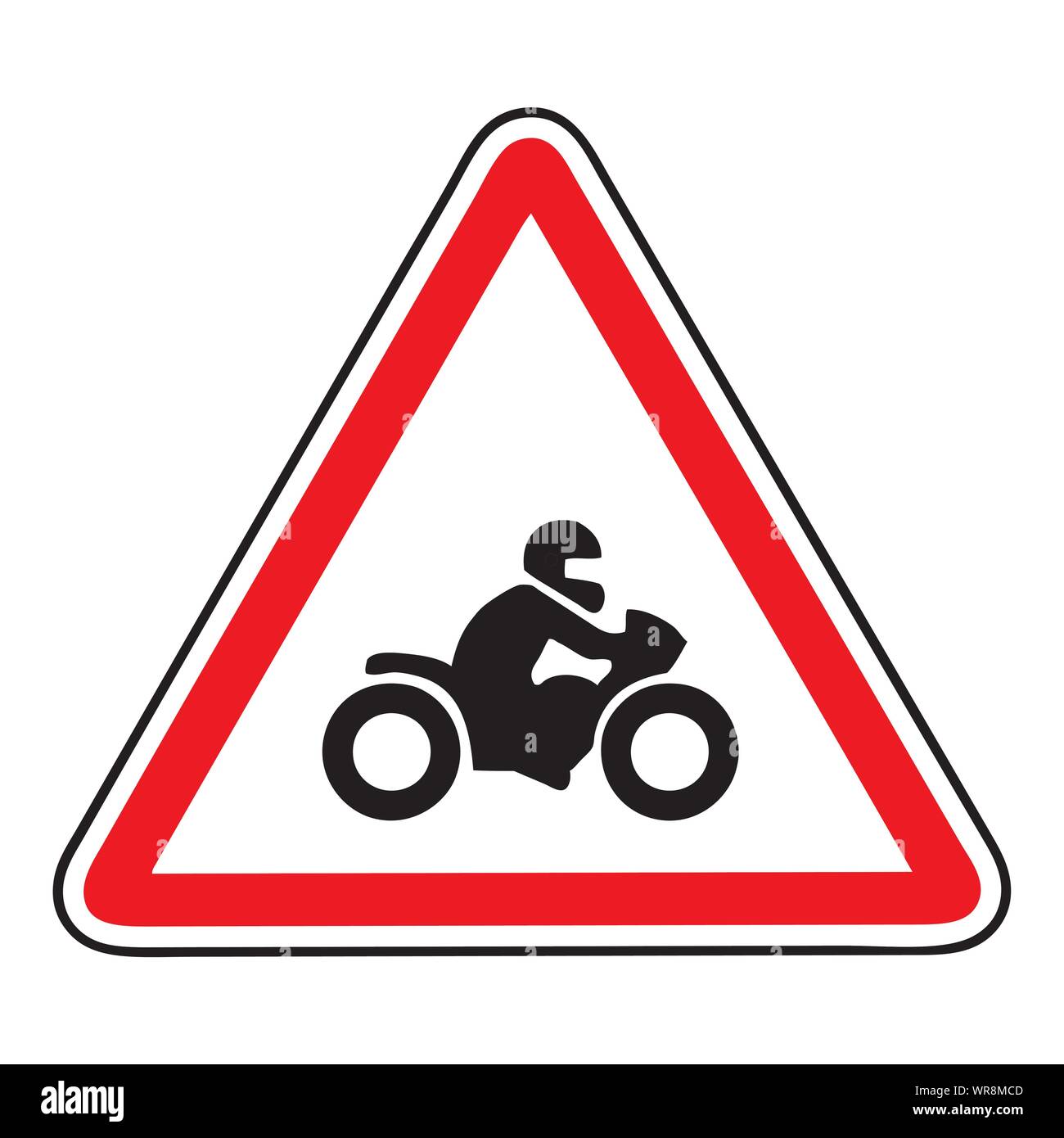 Moto interdite Banque d'images vectorielles - Alamy