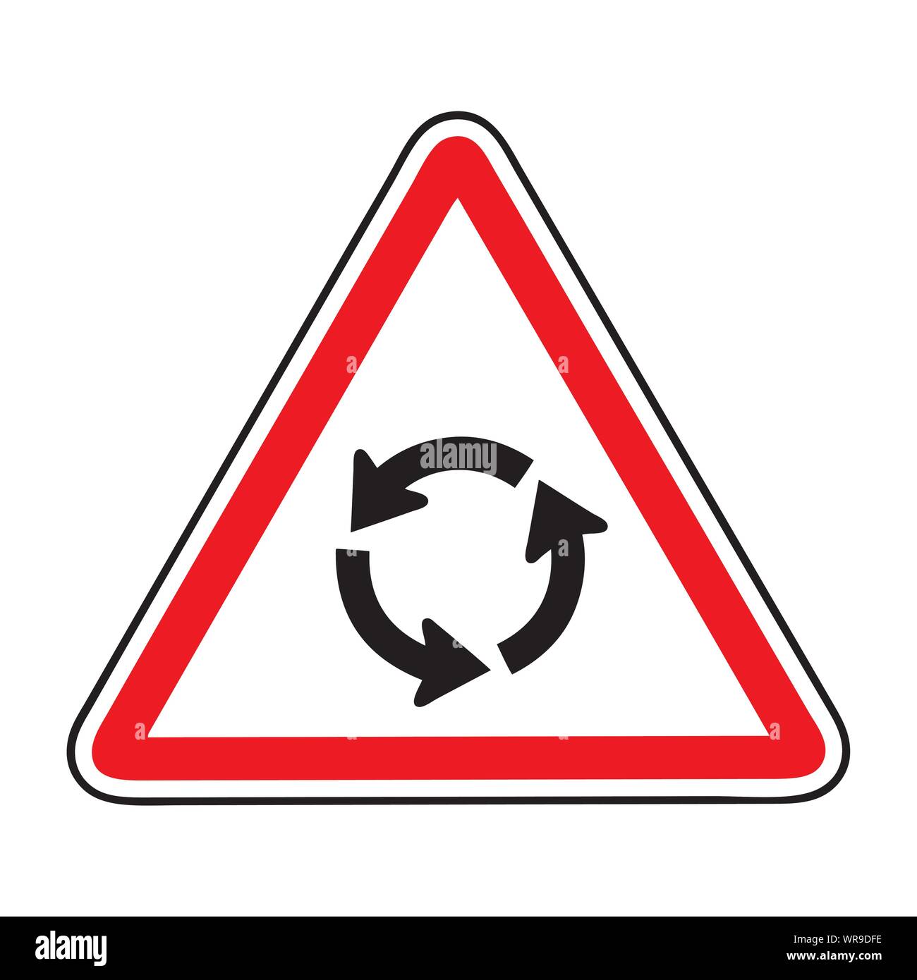 Panneau de signalisation rond point Banque d'images vectorielles - Page ...