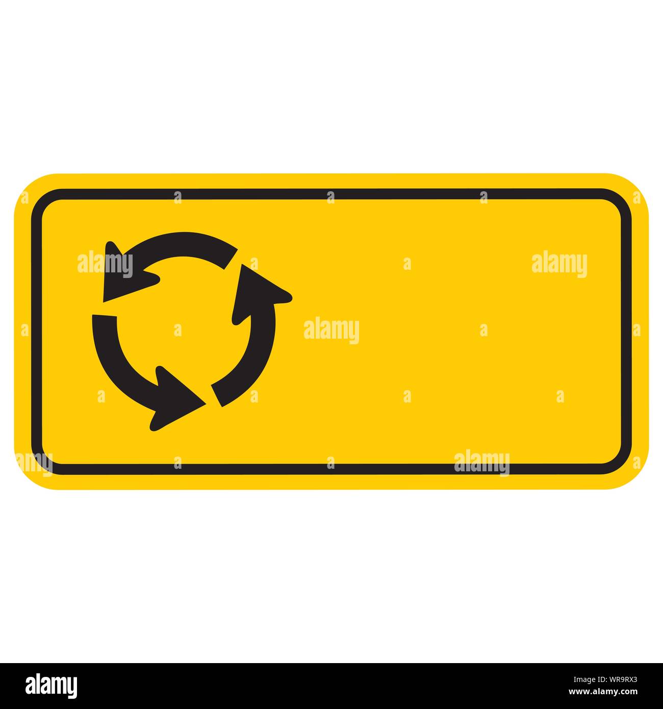Panneau de signalisation rond point Banque d'images vectorielles - Page ...