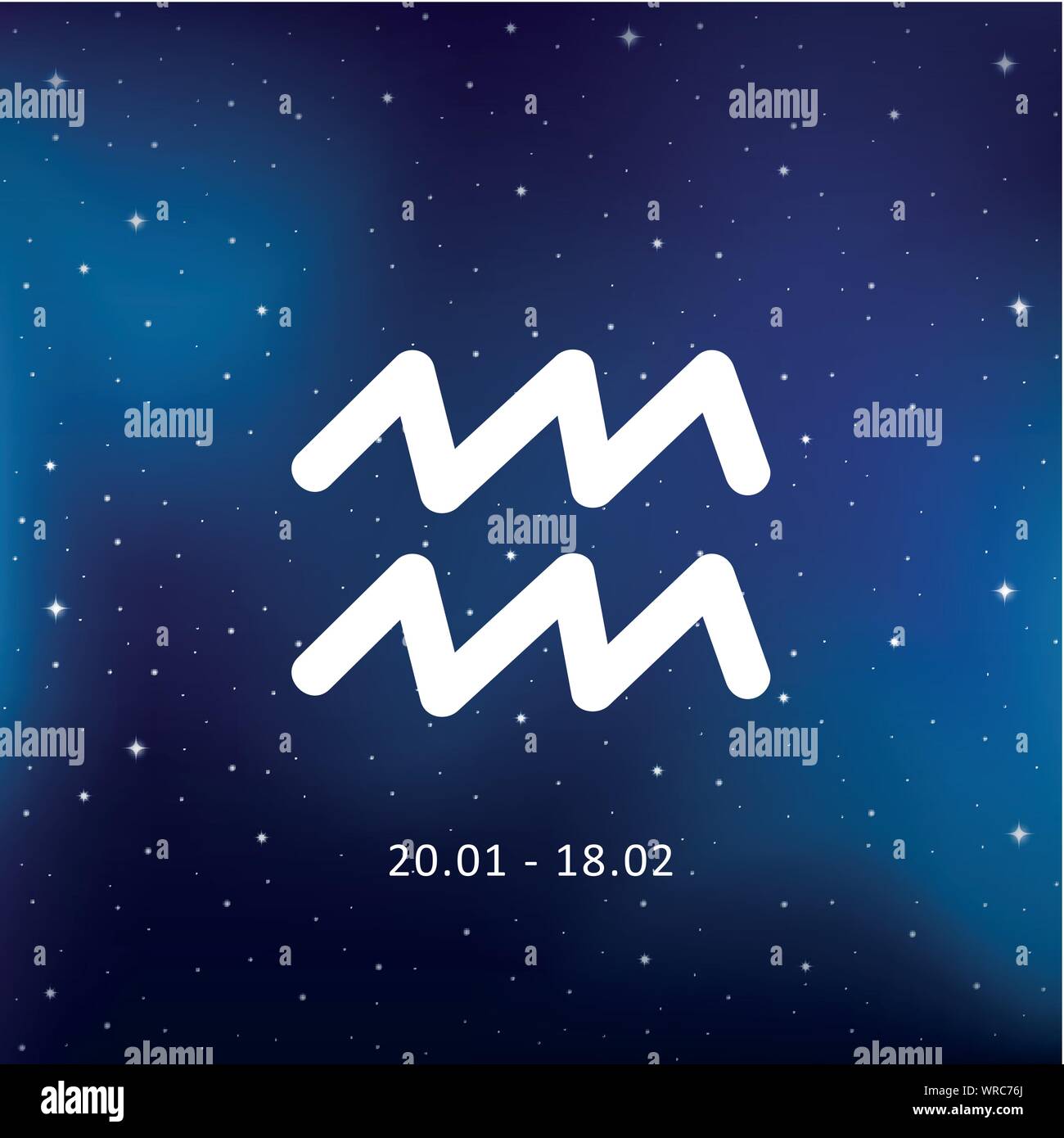 Verseau signe astrologique Banque d'images vectorielles - Alamy