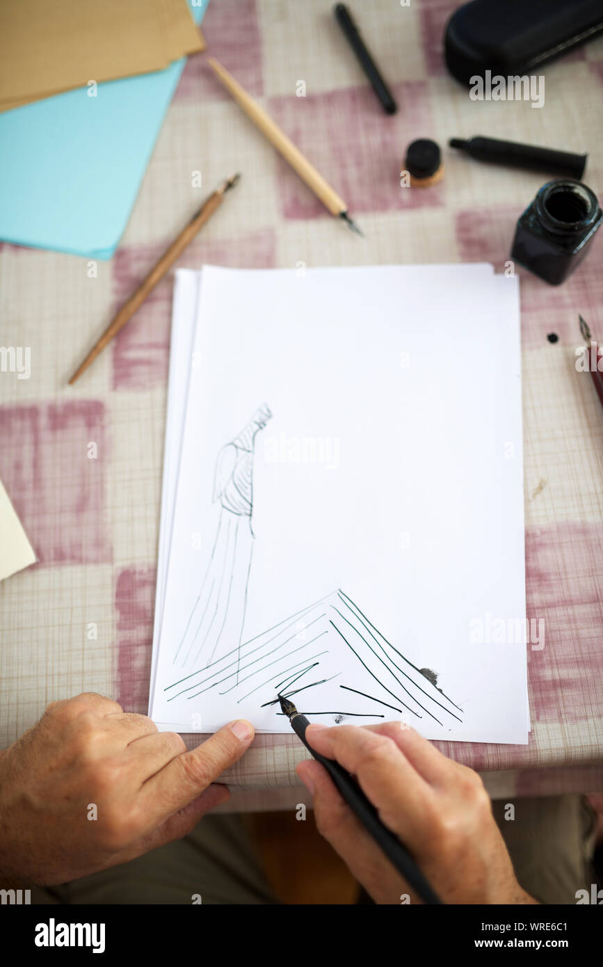 Dessin stylo Banque de photographies et d’images à haute résolution - Alamy