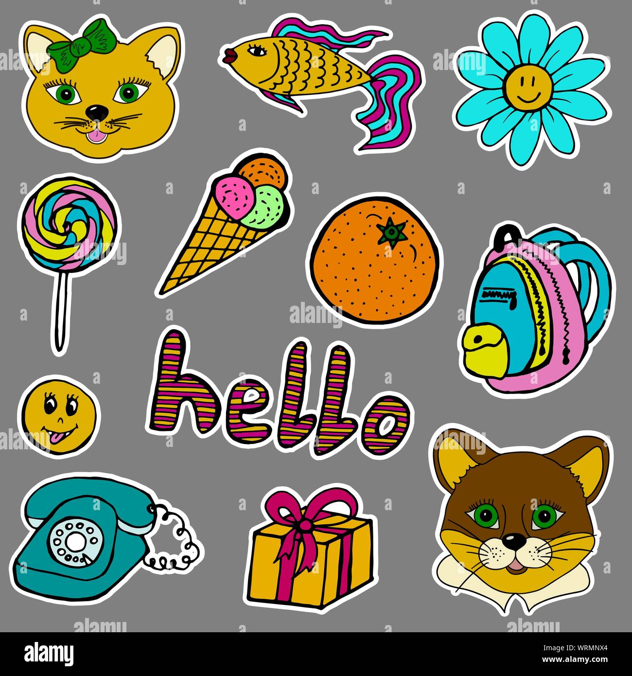 Coucou smiley Banque d'images vectorielles - Alamy