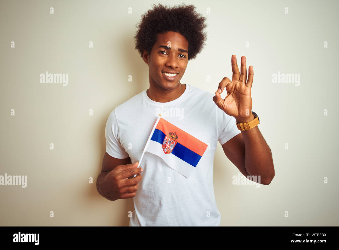 Drapeau noir et blanc serbe Banque de photographies et d’images à haute ...