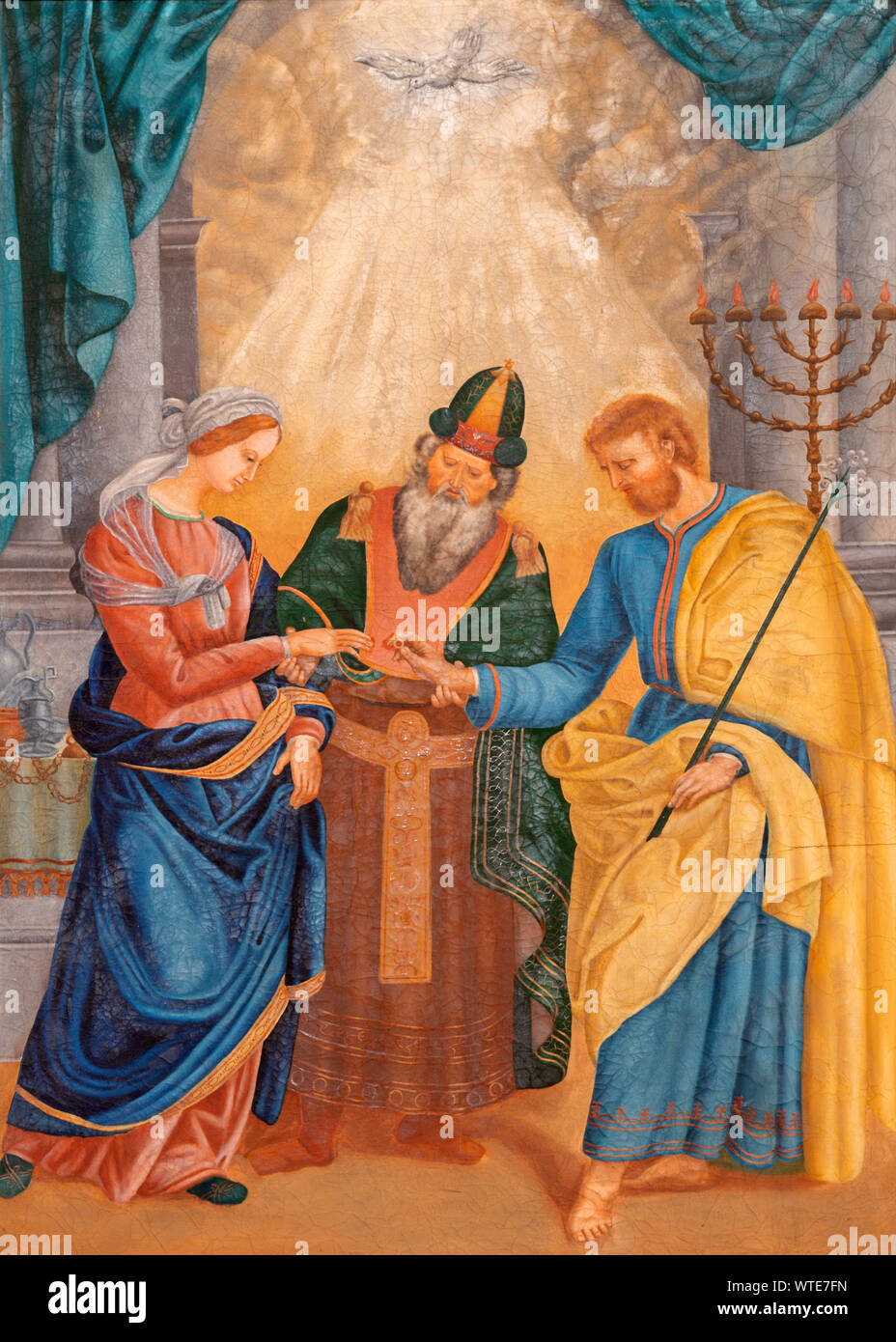 Mariage de la vierge marie à joseph Banque de photographies et d’images ...