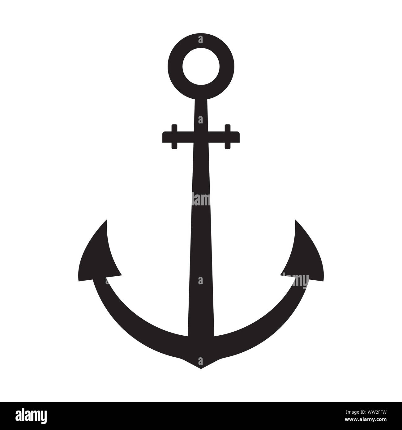 Icône vecteur d'ancrage. Nautique bateau pirate maritime. Super pour l'icône Symbole,logo ...