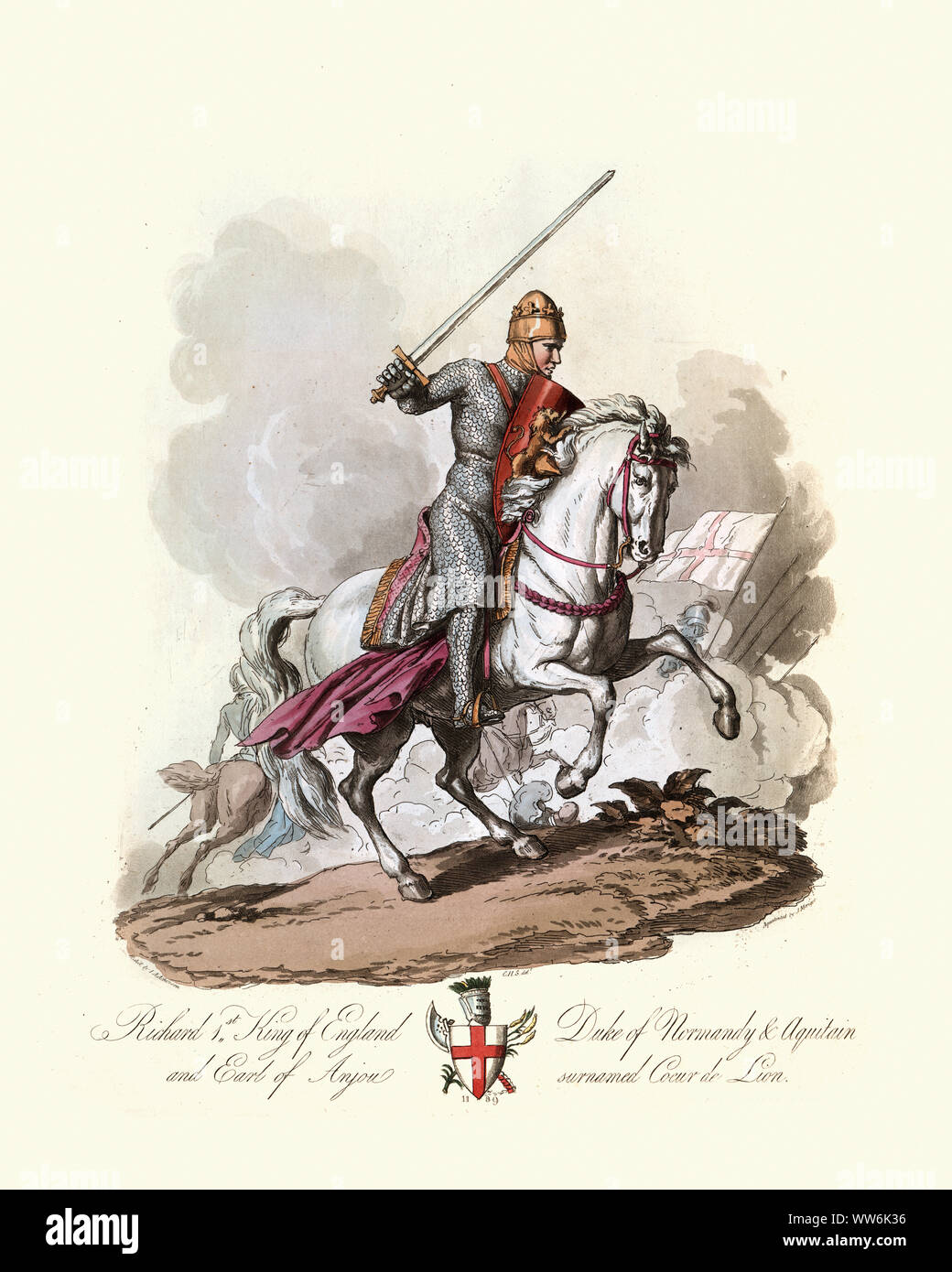 Chevalier anglais moyen age 11e Banque de photographies et d’images à ...