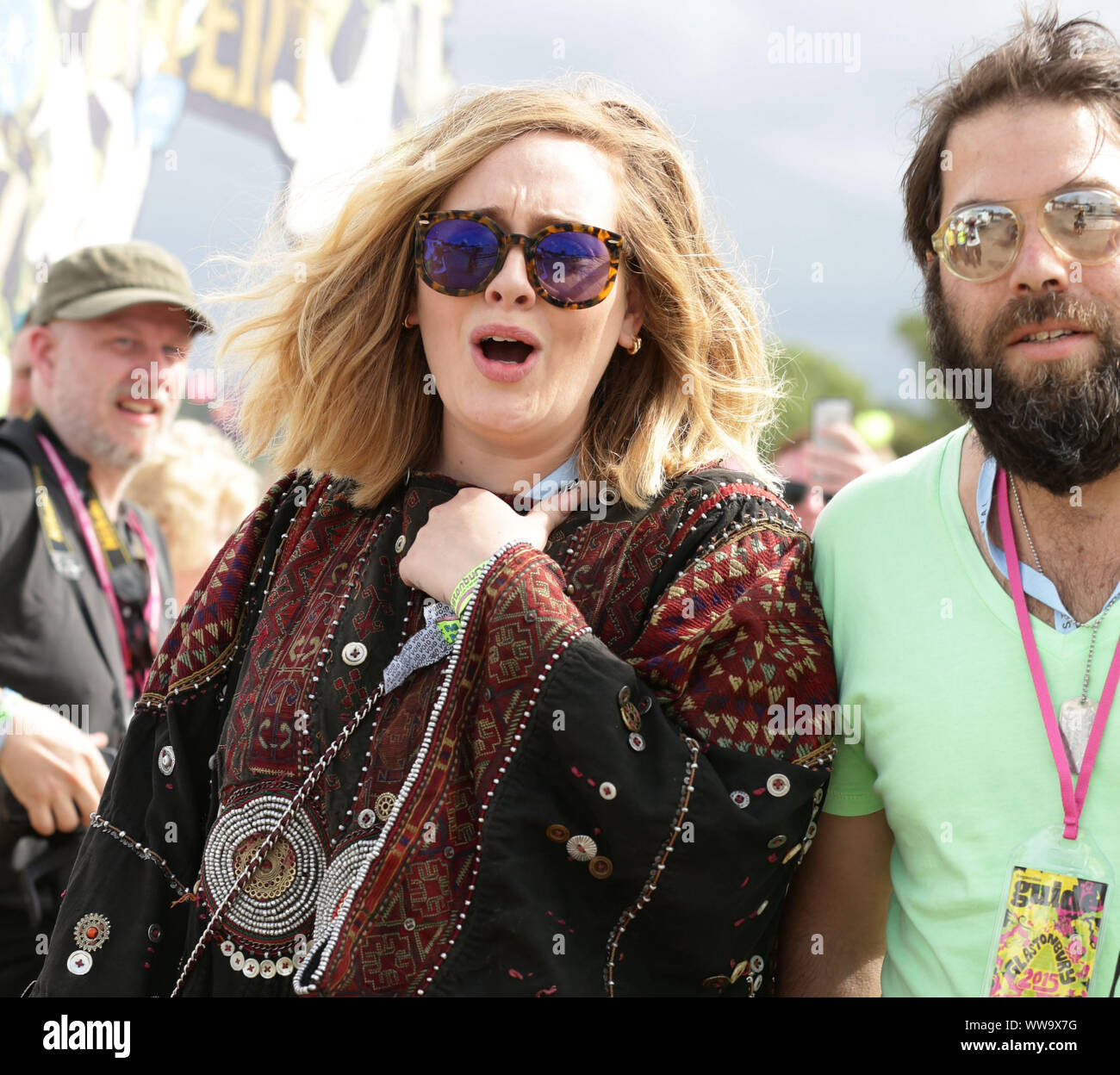 Photo de fichier en date du 27/06/15 de la chanteuse Adele avec son ...