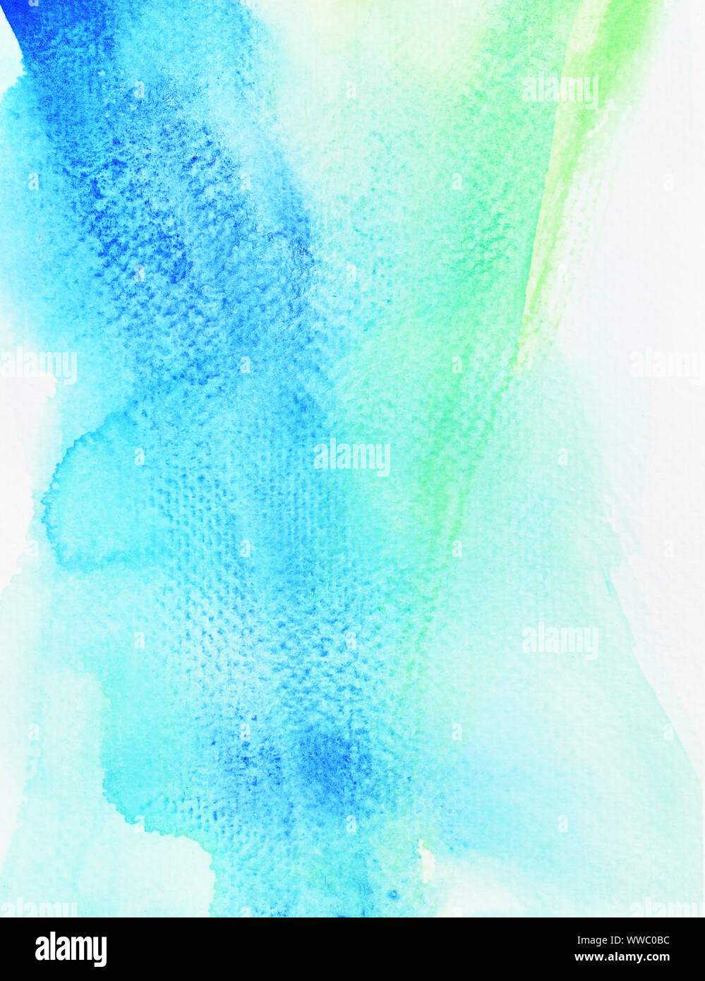 Abstract watercolor splash blue green Banque de photographies et d ...