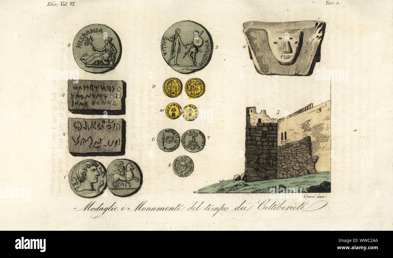 Les médailles et les monuments de l'Celtibères, peuple celte de la ...