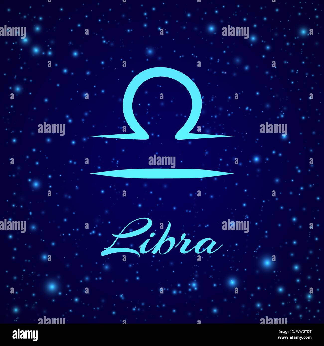 Signe astral balance Banque d'images vectorielles - Alamy