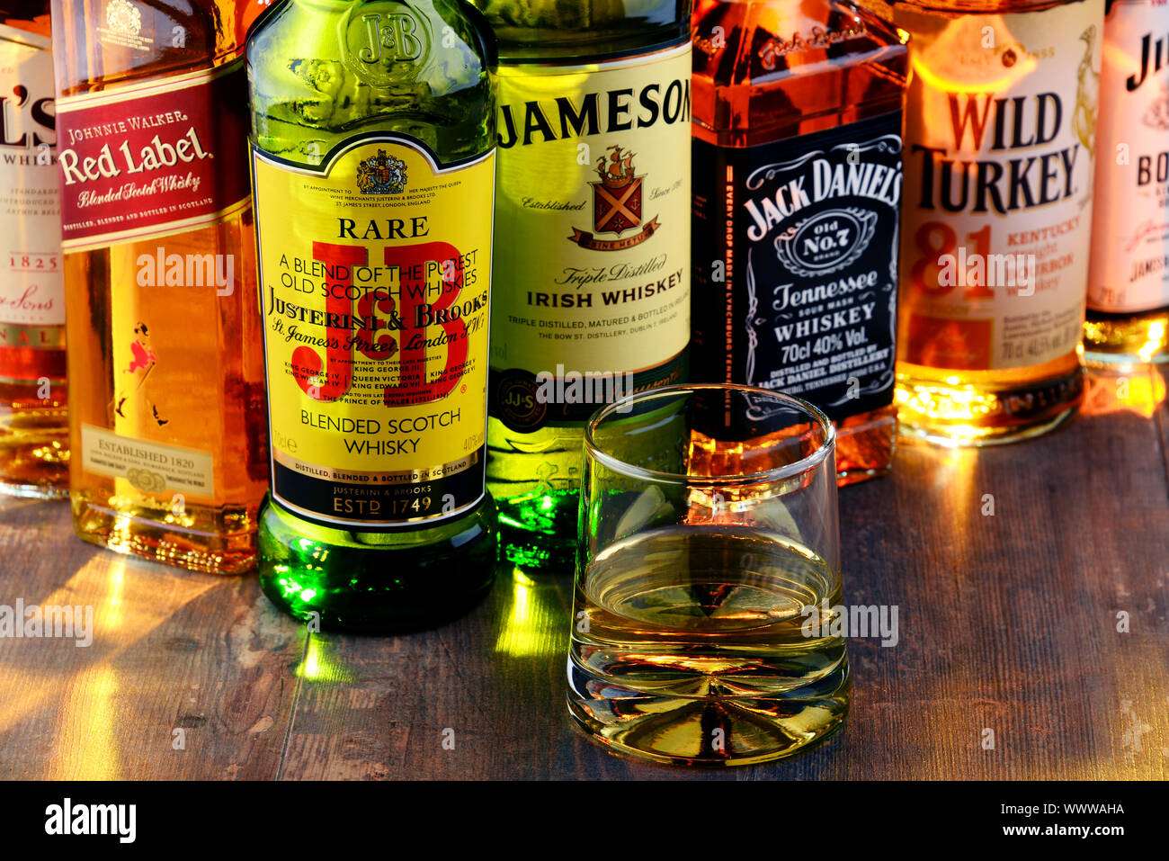 L'image de marque internationale de whisky, l'alcool le plus populaire ...