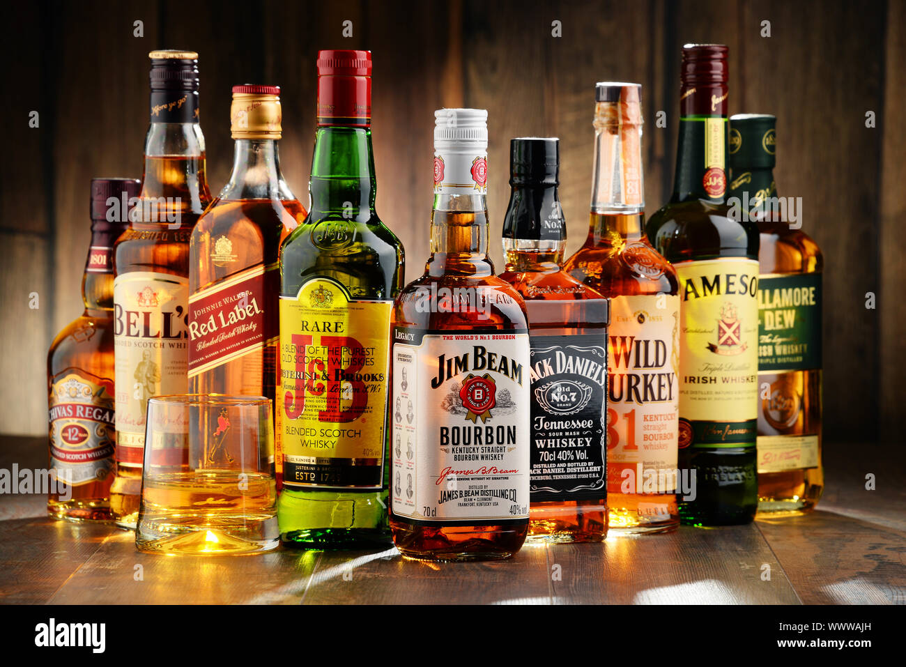 L'image de marque internationale de whisky, l'alcool le plus populaire ...