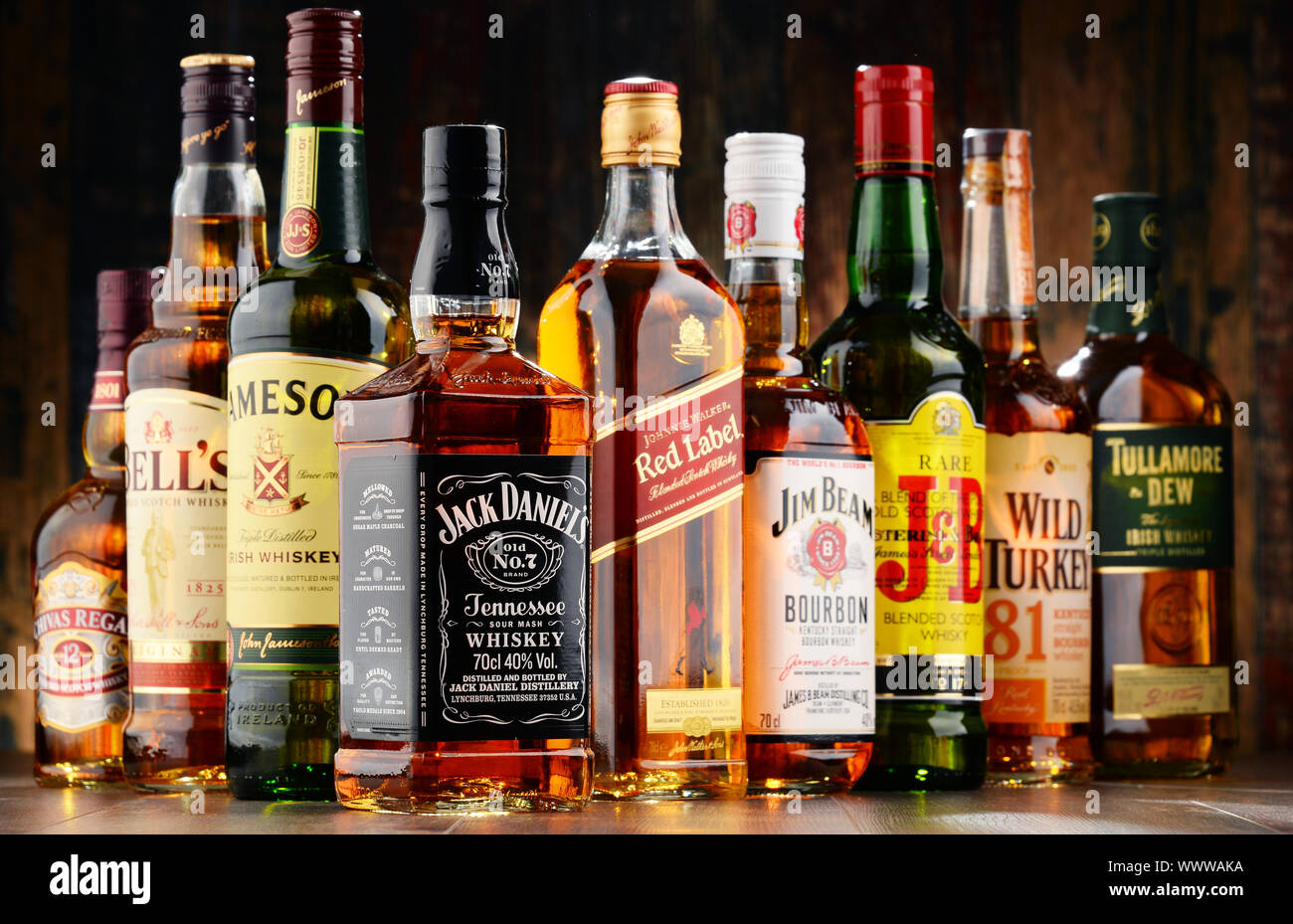L'image de marque internationale de whisky, l'alcool le plus populaire ...