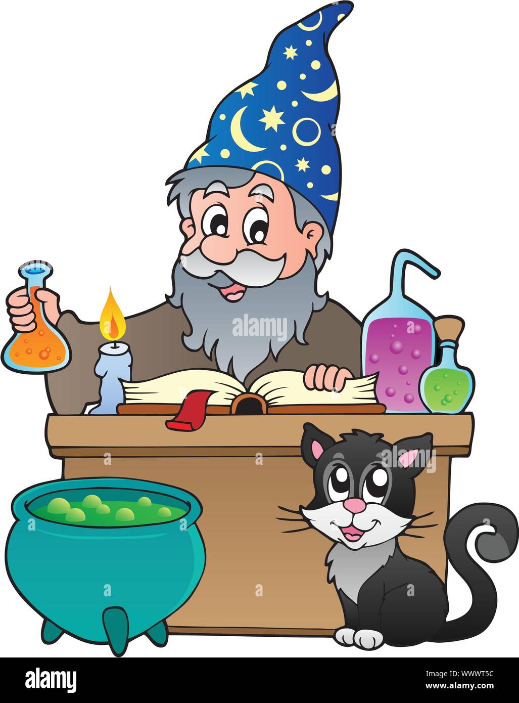 Alchemist book Banque d'images vectorielles - Alamy