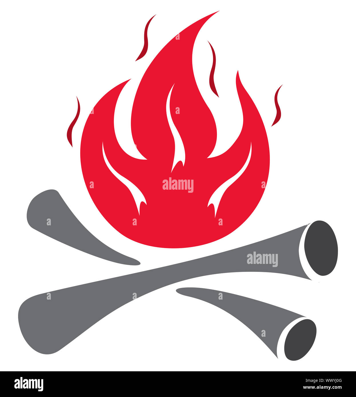 Symbole du feu Banque d'images détourées - Alamy