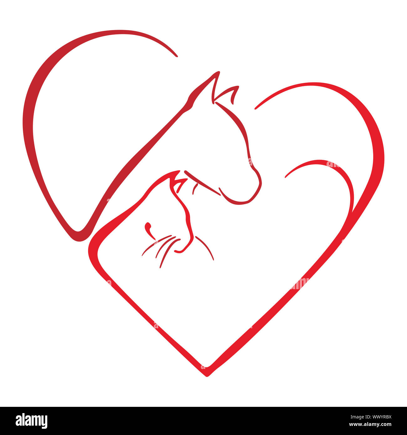 Coeur pour les animaux Banque de photographies et d’images à haute ...