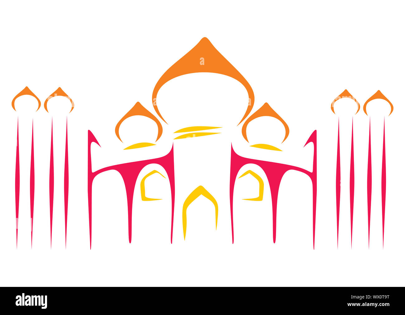 La construction du temple Banque d'images détourées - Alamy