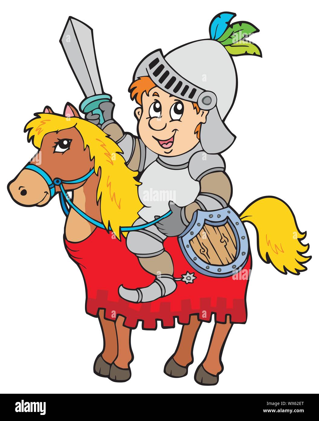 Chevalier de la bande dessinée Banque d'images détourées - Alamy